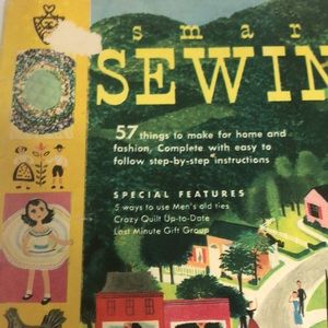 Vintage | Accents | Vintage Sewing Magazine Decor Crafts Library 95s ...